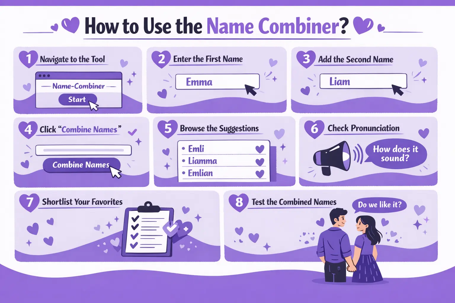 Name Combiner: Combined Names for Couple & Child